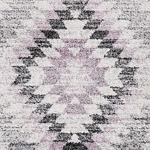 SAFAVIEH Adirondack Collection Area Rug - 6' x 9', Plum & Ivory, Rustic Boho Design, Non-Shedding & Easy Care, Ideal for High Traffic Areas in Living Room, Bedroom (ADR218U)
