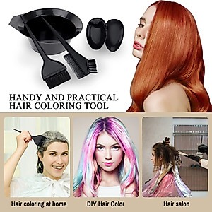 1st Choice Hair Dye Color Brush and Bowl Set, Tint Comb for Hair Tint Dying Coloring Applicator, (2 brushes+Mixing Bowl) …