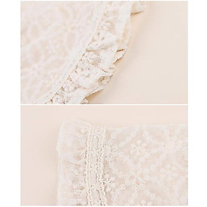 Baby Girl Toddlers Breathable Lacy Bonnet Eyelet Cotton Adjustable Sun Protection Hat