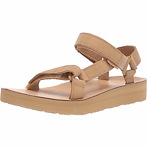 Teva Women's Midform Universal Leather Sandal, Desert Sand, 8