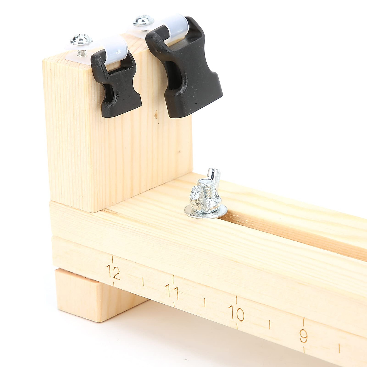 Paracord Jig Natural Wood Loose Rope Braider, Woven Wooden Frame Tool Kit Paracord Jig Faster for U Shaped Bracelet for Bracelet Weaving