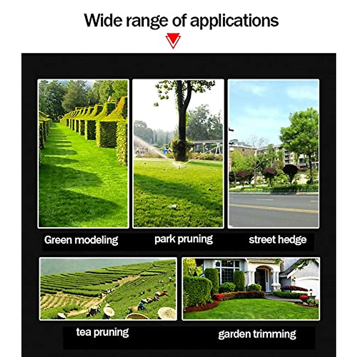 Cordless Hedge Trimmer, Lightweight Garden Handheld Hedge Cutter with Manganese Steel Blade and All Aluminum Alloy Gearbox, Home Commercial Use Bush Trimmer for Bush Lawn and Garden(Size:Single edge 3