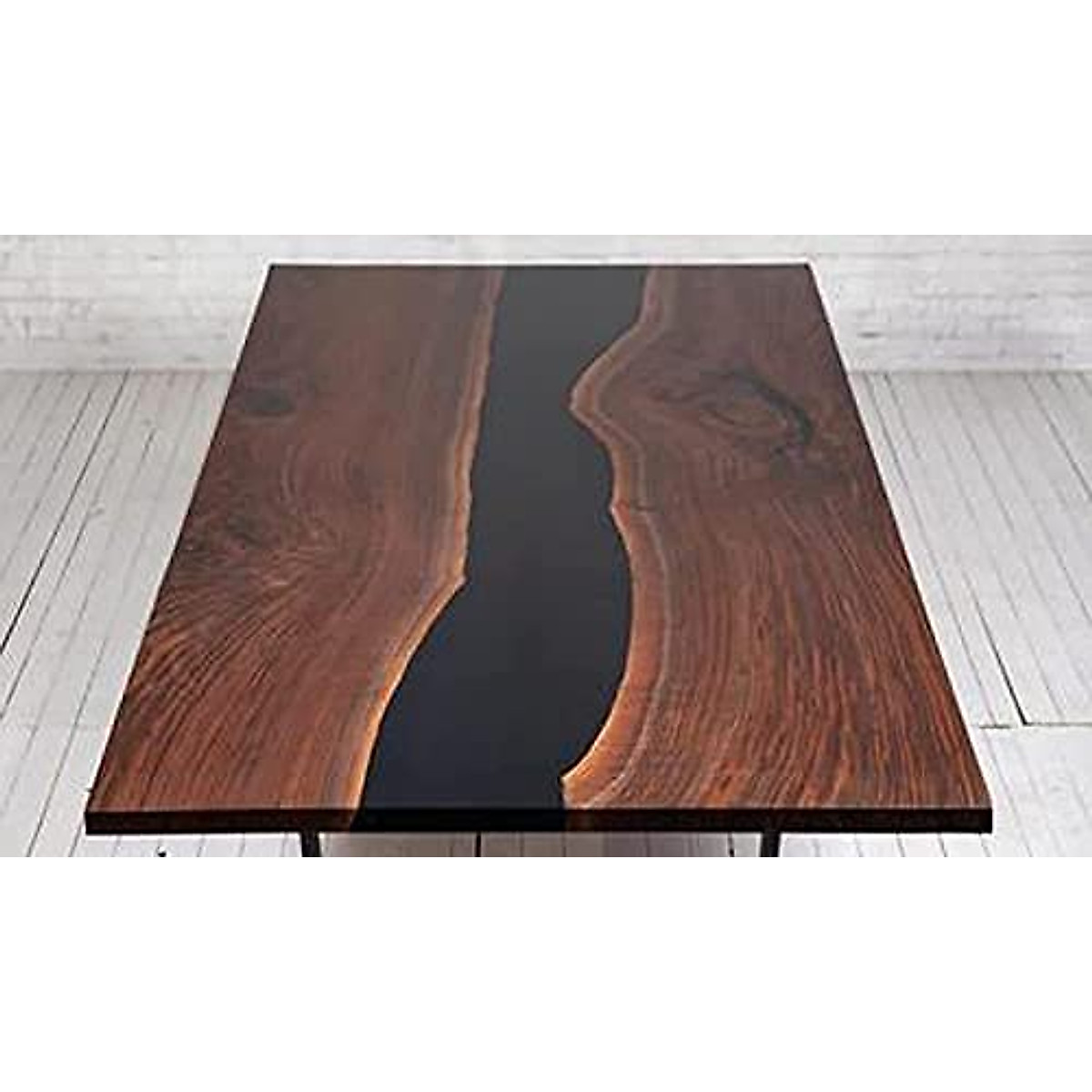Epoxy Table Live Edge Wooden Table Epoxy Resin River Table Natural Wood Dining Table Natural Epoxy Table Resin Table, Piece Of Conversation