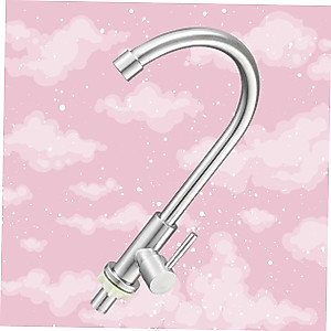 Gadpiparty Waterfalls Outdoor Kitchen Water Faucet Spaghetti Spoon Server Sink Faucets Waterfall Bath Taps Outdoor Faucets Kitchen Water Tap Outdoor Hose Faucet Single Cold Faucet Vertical