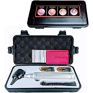 【Lifetime Warranty】5th Gen Dr Mom Professional Otoscope - 100% Forever Guarantee - Full-Size with Our Largest Lens