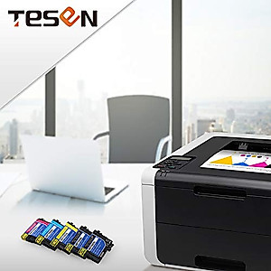 TESEN Remanufactured 702 XL Ink Cartridge Replacement for Epson 702XL 702 T702XL T702 to use with Workforce Pro WF-3720 WF-3733 WF-3730 Printer 5-Pack