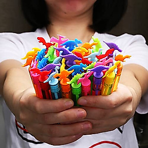 32 Pack Bubble for Kids Party Favors, 8 Style Mini Bubble Wands with Gift Box, Dinosaur Toys Bulk for Carnival Prizes Goodie Bag Stuffers Supplies, Birthday Bath Time Bubbles Blower Toy for Girl Boy