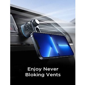 LISEN Magnetic Phone Holder for Car Mount 2022 Newest Phone Magnet for Car Enjoy Never Blocking Universal Air Vent Magnetic Car Cell Phone Holder Mount Fit for All 4”-13” Tablets & Smartphones