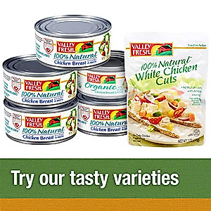 Valley Fresh 100% Natural, Chicken Breast in Broth, 10 oz