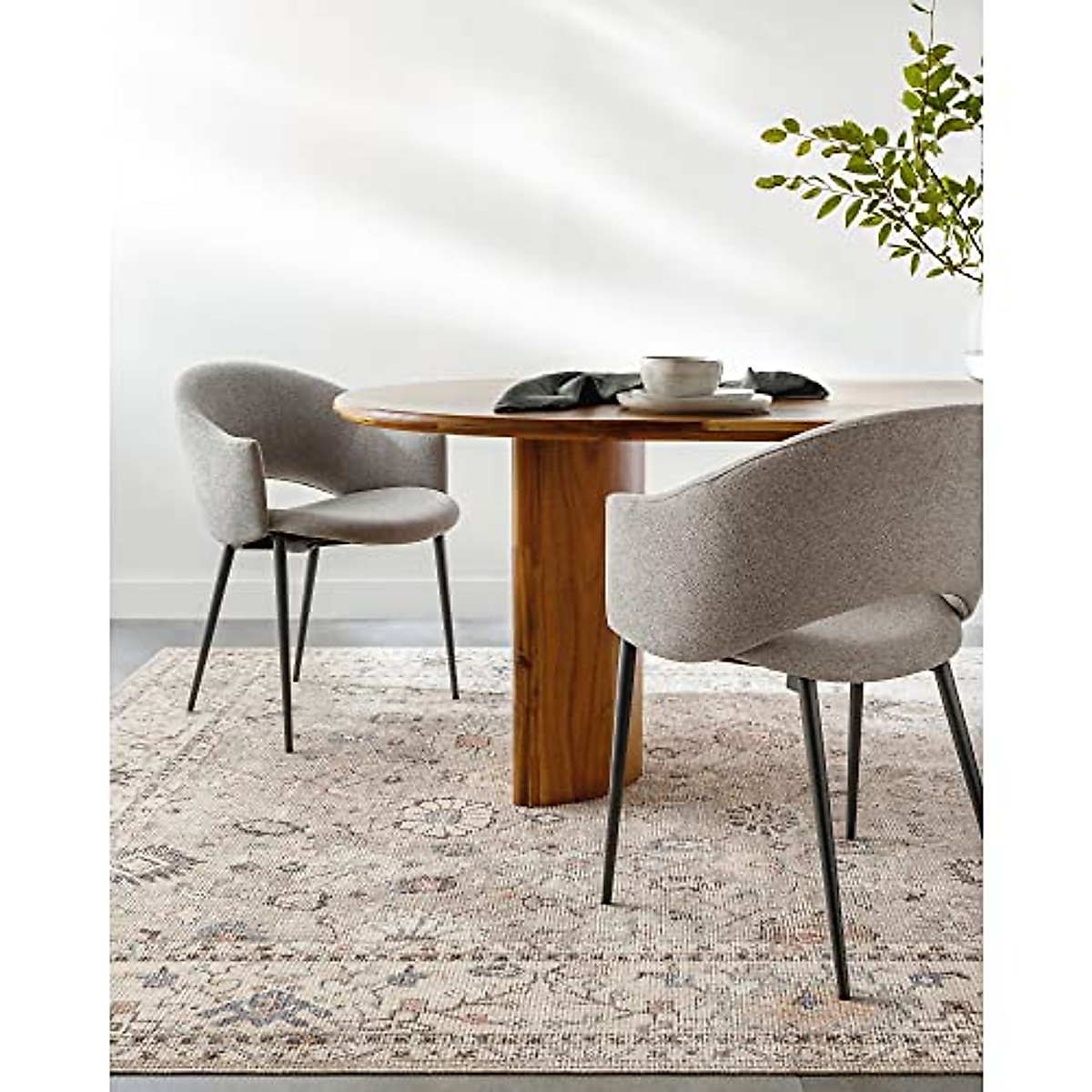 SURYA Becki Owens x Davina Damask Area Rug, 7'10" x 10', Khaki