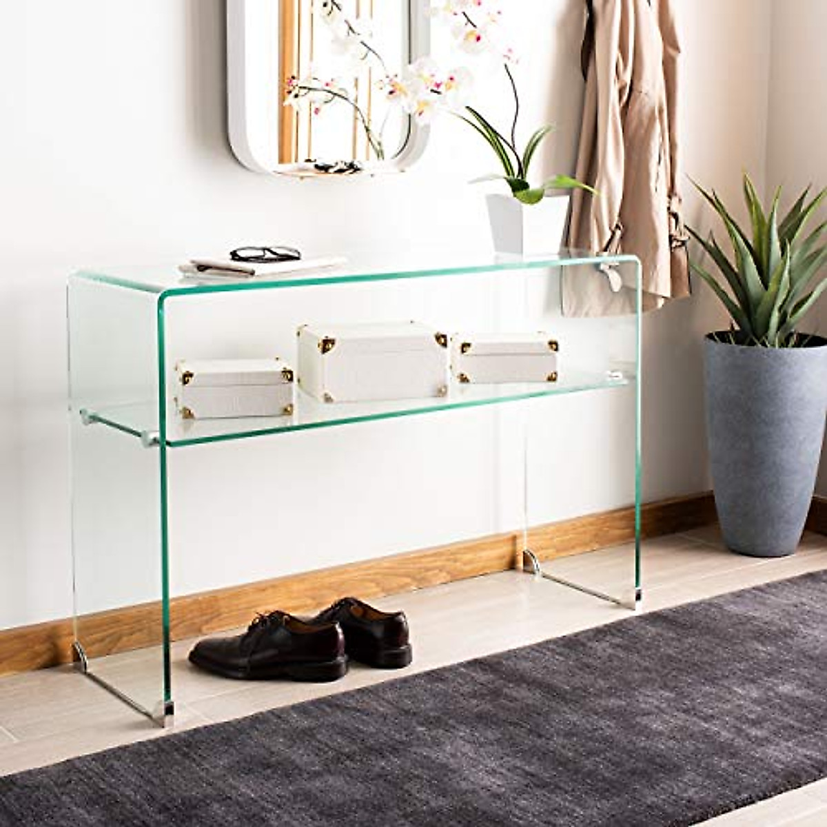 Safavieh Home Collection Hollis Clear Console Table