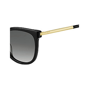 Kate Spade New York Women's Britton/G/S Square Sunglasses, Black/Polarized Gray, 55mm, 17mm