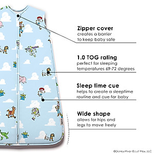 Milk Snob Disney Toy Story Baby Sleeping Sack for 6-18 Months, Sleeveless Sleep Bag Wearable Zip Up Blanket for Girl Boy Infant