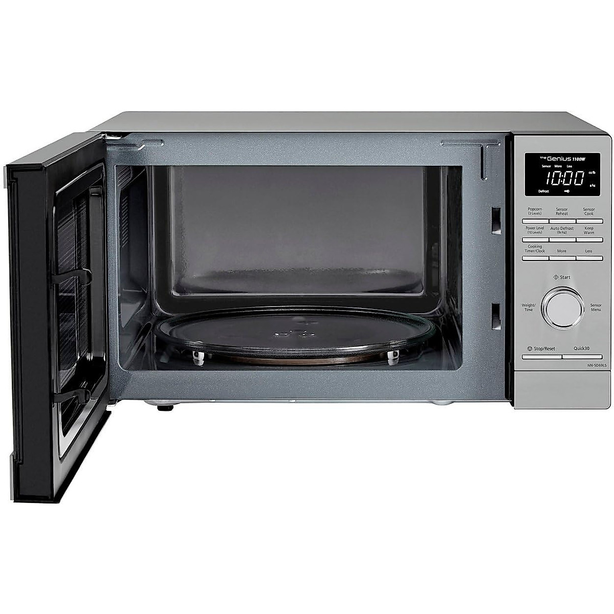Panasonic NN-SD69LS 1.3 cu. ft. 1100W Microwave with Sensor Cook Technology - Stainless Steel