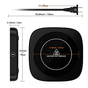 Coffe Mug Warmer,Electric Cup Warmer Electric Beverage Warmer,Mug Warmer Coffee Warmer with 3 Temperature Settings,Coffee Warmer for Desk Auto Shut Off,Mug Heater Coffee Heater for Desk,Tea Warmer