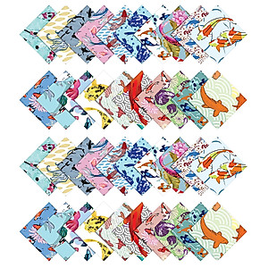 Soimoi Japanese Print Precut 10-inch Cotton Fabric Quilting Squares Charm Pack DIY Patchwork Sewing Craft-Multicolor2