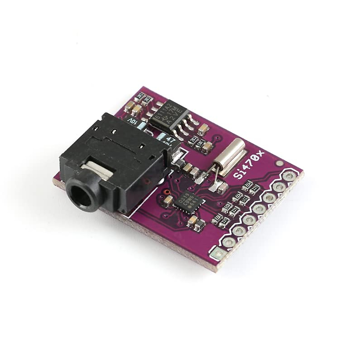 JESSINIE 2Pcs Si4703 RDS FM Radio Module 76-108 MHz Tuner Evaluation RDS Development Board AVR ARM PIC USB FM radio for Arduino