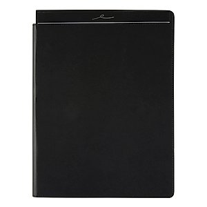 Office Depot® Brand Professional Legal Pad With Privacy Cover, 8-1/2" x 11", Narrow Ruled, White, 100 Pages (50 Sheets), Black