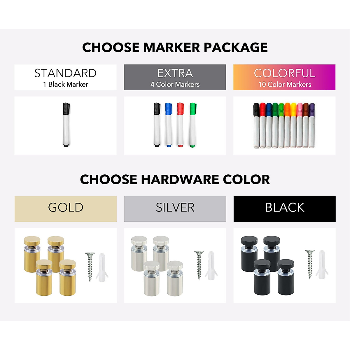 VERTICAL Acrylic Family Planner Wall Calendar - Personalized Dry Erase Board, Dry Erase Calendar, Monthly and Weekly Calendar, Transparent Calendar (20"x28", Standard Package)