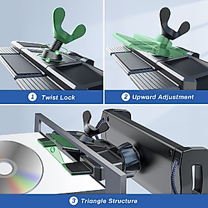 OQTIQ CD Slot Tablet Car Mount for 5-12.4” Tablet, Universal Tablet Car Holder, Car Phone Holder Compatible with iPad Pro Air Mini, for Switch, for Samsung, GPS, All 5-12.4” Tabs & 4-7” Phones