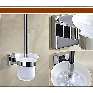 ROLTIN Toilet Brush and Holder, Toilet Bowl Brush for Bathroom, Toilet Cleaner, Odor Free, Bronze