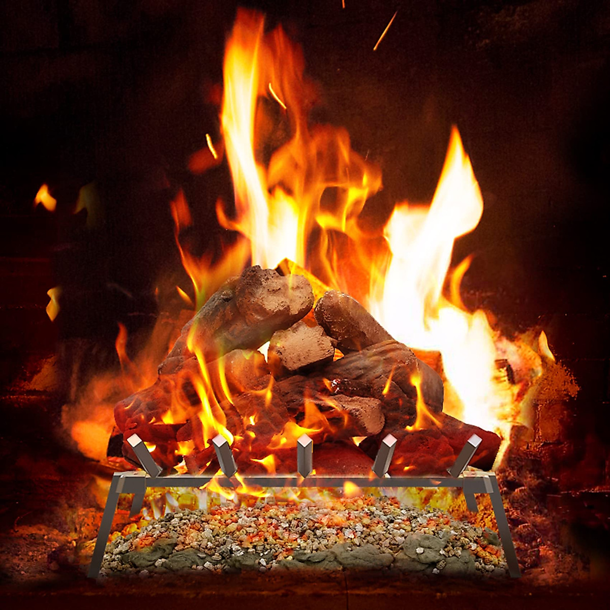 Skyflame Silvery Vermiculite Granules for Gas Logs, 12 oz Bag