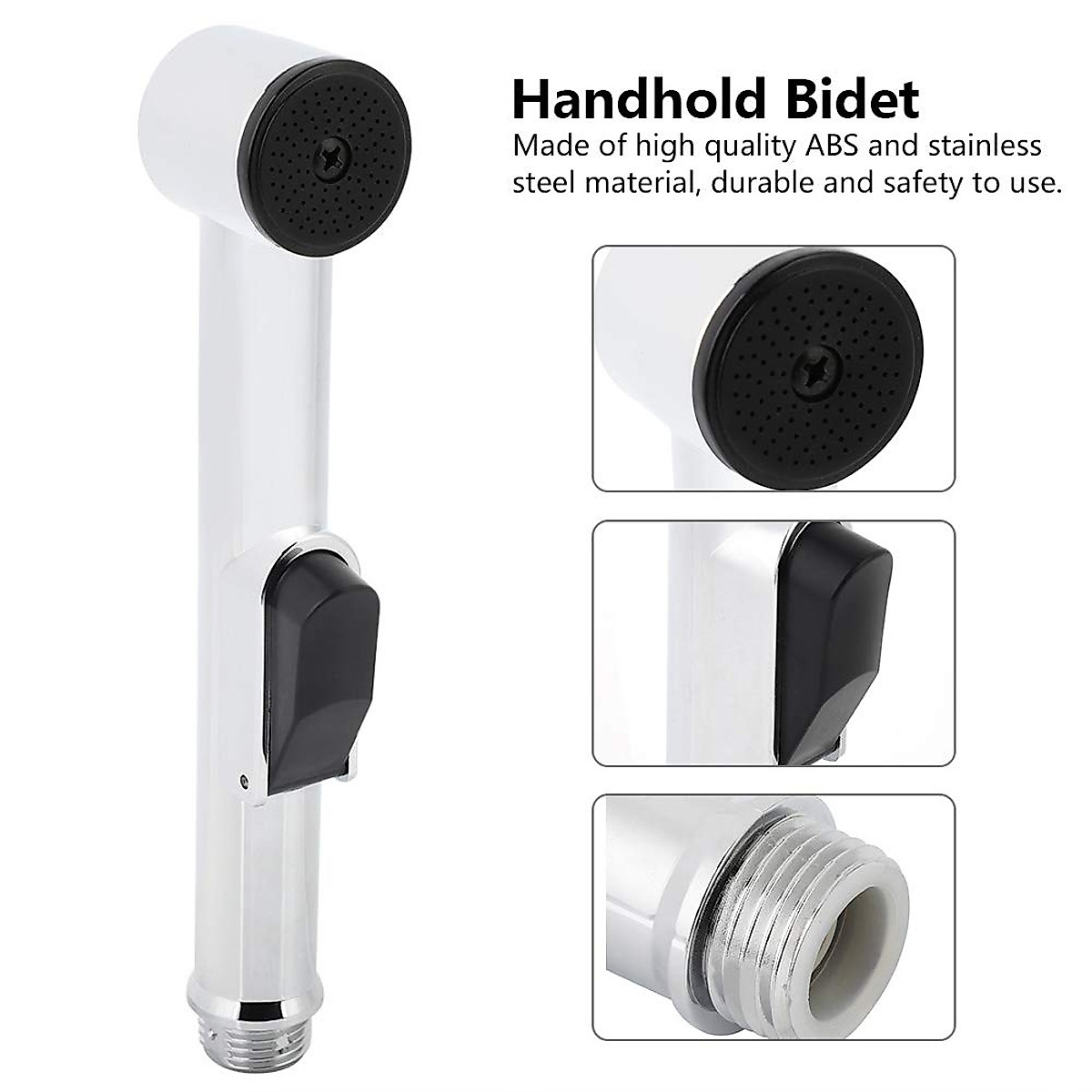 ViaGasaFamido Handheld Bidet Sprayer for Toilet Bidet Adapter Spray Head Handheld Shower Head Bidet Attachment for Shower Baby Cloth Diaper Washing and Personal Hygiene