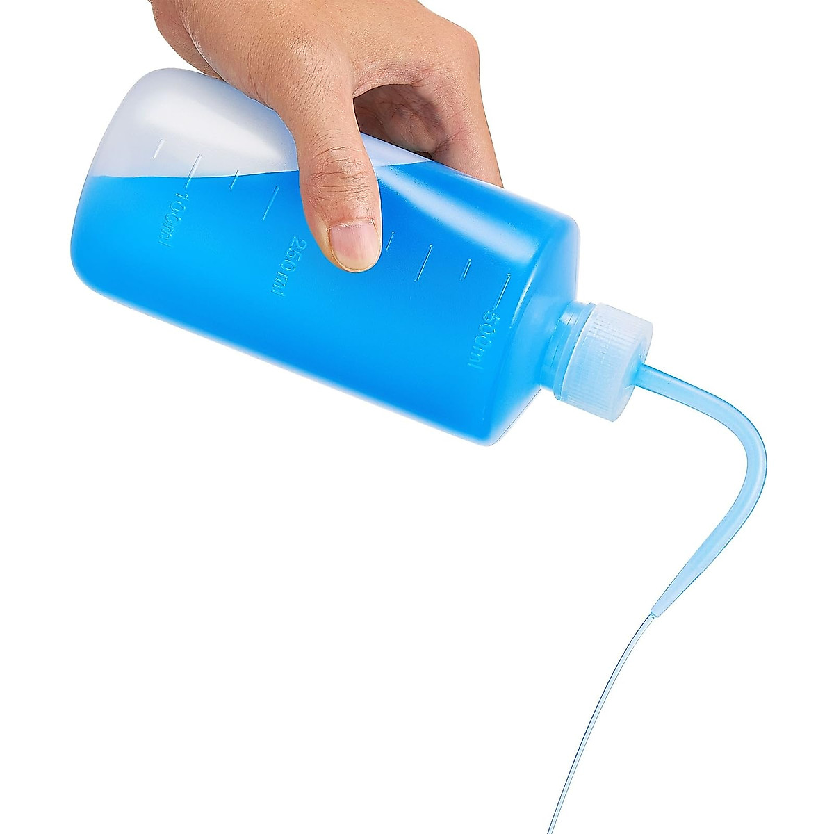 Bright Creations Clear Plastic Squeeze Bottles with Angle Bent Tip - 16 oz Squirt Bottles for Liquids, 3 Pack