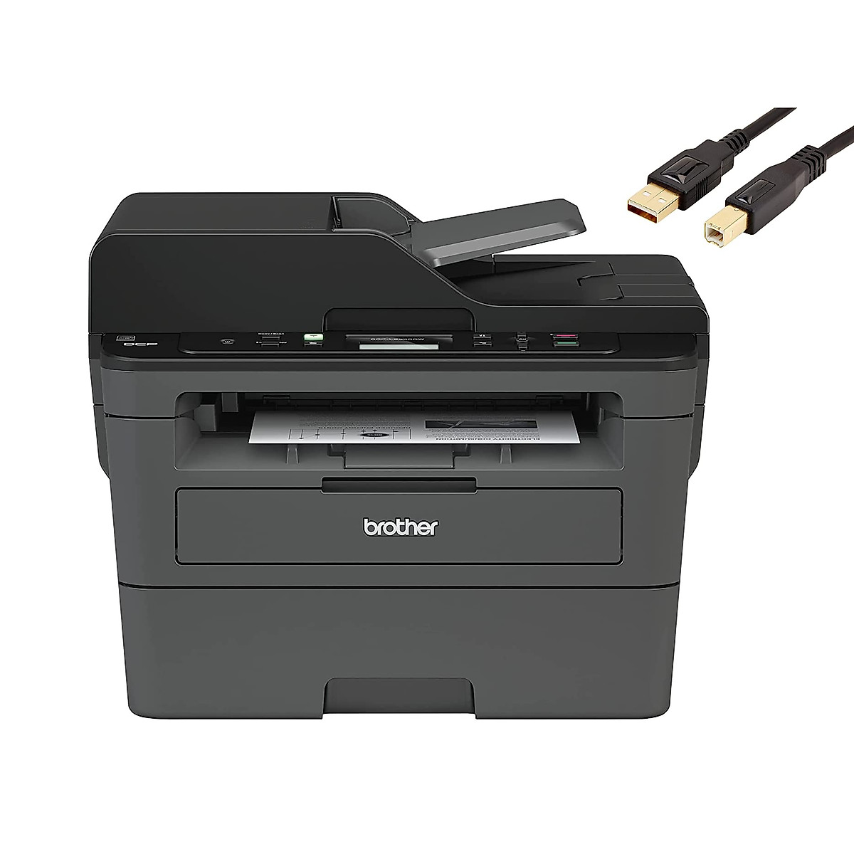 Brother DCP L25 50DWB All-in-One Wireless Monochrome Laser Printer, Print Scan Copy, Automatic Duplex Printing, 128MB Memory, 2400 x 600 dpi, 36 ppm, 250-Sheet, 50-Sheet ADF, Durlyfish
