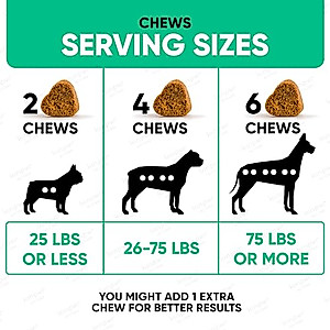 Natural Dog Allergy Chews with Omega, Probiotics, Apple Cider Vinegar - Dog Allergy Relief Supplement - Helps with Hot Spots, Itchy Skin, Seasonal and Food Dog Allergies - 180 Allergy Chews for Dogs