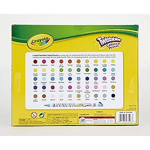 Crayola Twistables Colored Pencil Set (50ct), Kids Art Supplies, Colored Pencils For Kids, Gifts for Boys & Girls, 4+ [Amazon Exclusive]