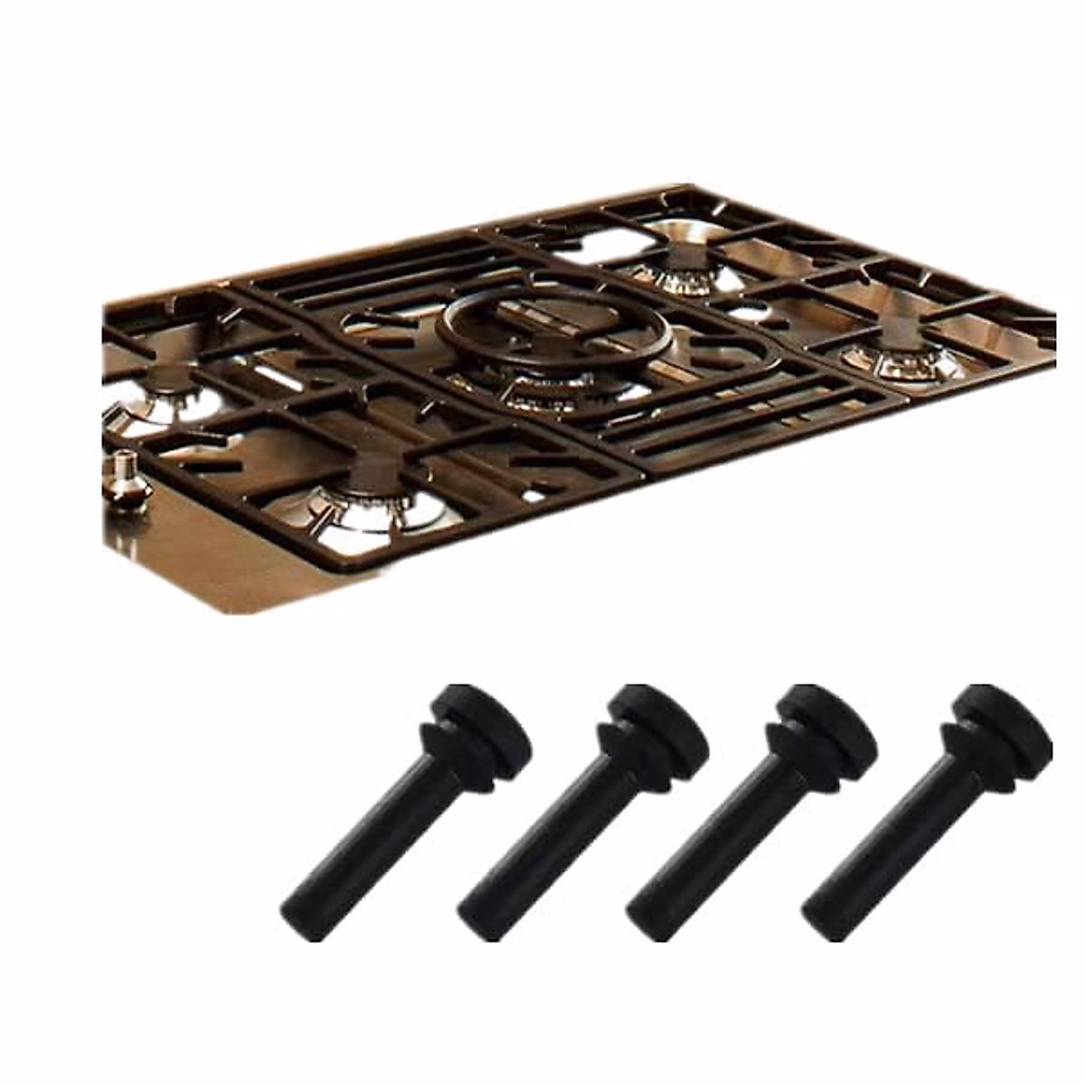 WB02X24790 Gas Stove Grate Bumpers Rubber Feet for GE Range Burner Cafe Stove Top Cooktop (20pack)