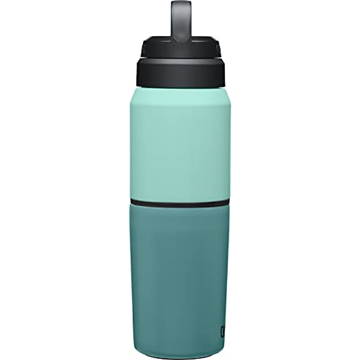 CamelBak MultiBev Water Bottle & Travel Cup – Vacuum Insulated Stainless Steel – Coastal/Lagoon – 17 oz bottle & 12 oz cup
