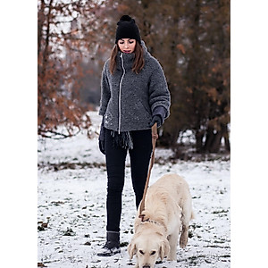 BALEAF Women's Fleece Lined Leggings Thermal Warm Winter Tights High Waisted Thick Yoga Pants Cold Weather with Pockets Black S