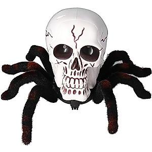 2023 New Skull Tarantula Toy, Remote Control Spider, Spooky RC Spider Prank Toy with Light Up Eyes, High Simulation Fake Spider, Great Hallowee Toy for Kids
