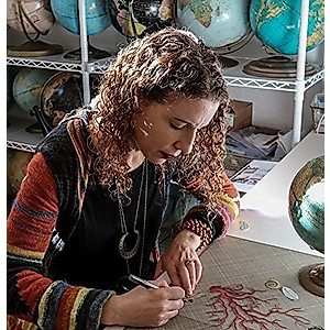 Push Pin Globe Ivory, Custom Travel Globe with Pins, Wedding Gift, Travel Gift for Gouple