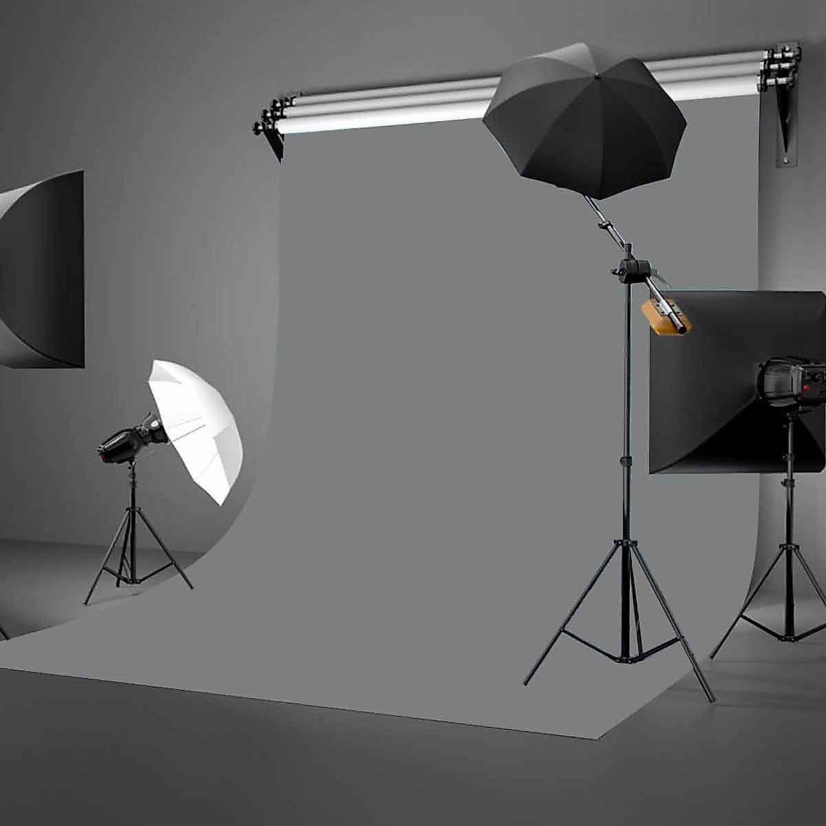 LYLYCTY 5x7ft Photography Studio Non-Woven Backdrop Gray Backdrop Solid Color Backdrop Simple Background LY076