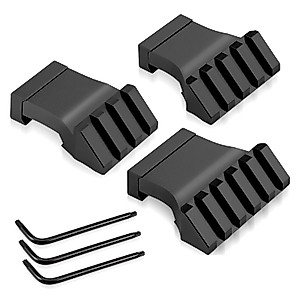 Bontok Picatinny Offset Rail Mounts, 45 Degree Picatinny Weaver Offset Aluminum Rail Low Profile Mount for lashlight Laser Sights Optics