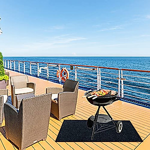 48" Fire Pit Mats for Under Fire Pit,Grill Mats for Outdoor Grill Deck Patio Protector,Flame Retardant & Heat Insulation BBQ Mat for Under BBQ,Fireproof Mat for Fire Pit(Size:48 * 30)