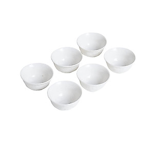 HonHeam Handmake Ceramic Mini Kungfu Tea Cups, Chinese Embossed Dragon Style White Porcelain Tiny Teacups,Tea Bowl Cup set of 6