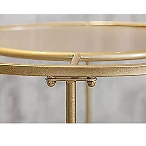 QQXX Freestanding Metal Clothes Rack,Modern Round Clothing Rack,Heavy-Duty Garment Rack with Top Shelf,Cloth Display Rack Hanger for Clothes Store Bedroom Multi-Purpose Hanging Rod Shelf