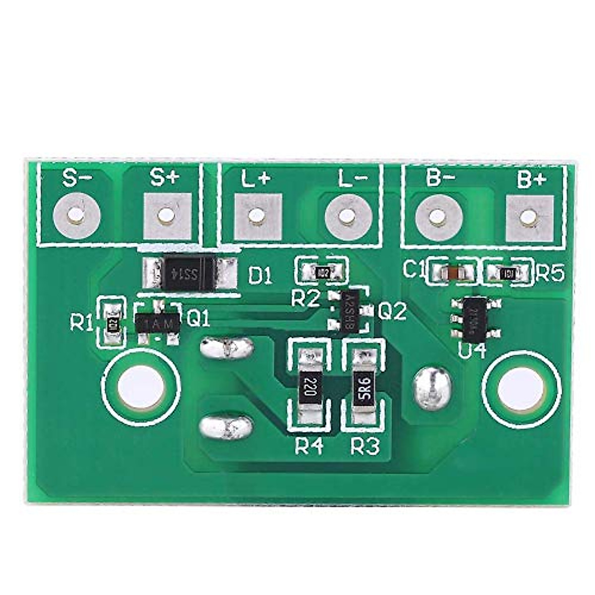 Solar Lamp Controller, Solar Power Charging Module 3.7V Lithium Battery Control Circuit Board with ON/Off Light Control Switch