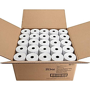 Business Source, BSN25346, Thermal Paper Rolls, 50 / Carton, White