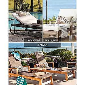 Recliner Head Pillow Ledge Loungers Chair Pillows with Insert Yellow Flowers Flying Hummingbirds and Musical Notes Lumbar Pillow with Adjustable Strap Patio Garden Cushion for Sofa Bench Couch, 2 PCS