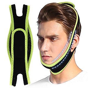 Face Slimming Strap Face Lifting Belt For Men, V Shaped Slimming Facial Strap, Anti-Wrinkle Anti Aging Face Lifting Firming Strap,Double Chin Removal Polyurethane Fibre Face Lifting Band For Men