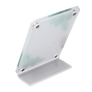 Tabletop Picture Frame, Simple Cleaning Picture Frame, Stable and Sturdy Placement, Custom Clear Acrylic for Movie Tickets (Monstera Leaves)