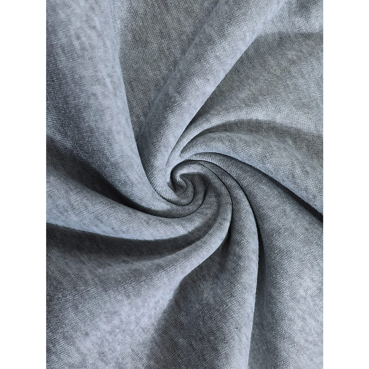 Labolliy Women Letter Graphic Kangaroo Pocket Drawstring Pullover Thermal Hoodie Sweatshirts Grey