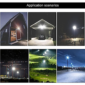 MUCLUD LED Flood Light Outdoor,50W LED Work Light 5500lmwith 6FT US Plug,IP66 Waterproof Exterior Security Lights,6000K Daylight White Outside Floodlights Slim Design for Playground Yard 1Pack