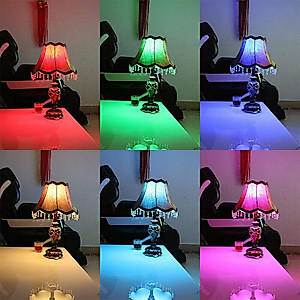 Lxcom Lighting 3W RGB E12 Candelabra LED Bulb Color Changing Candle Light Lamp Remote Control Bulb 16 Colors 4 Modes with Memory Function E12 Candle Base for Home Bar Party KTV Mood Lighting,4 Pack