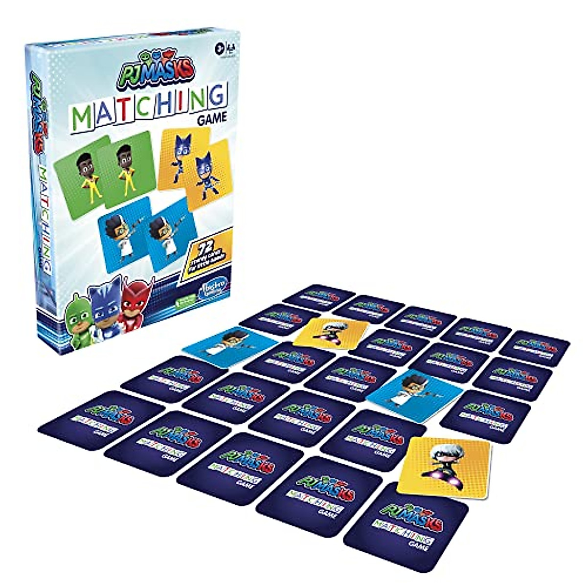 PJ Masks Hasbro Gaming Matching Game for Kids Ages 3 and Up, Fun Preschool Memory Game for 1+ Players